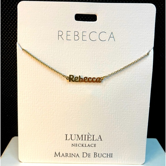 Jewelry | Rebecca Personalized Gold Plated Name Necklace | Poshmark